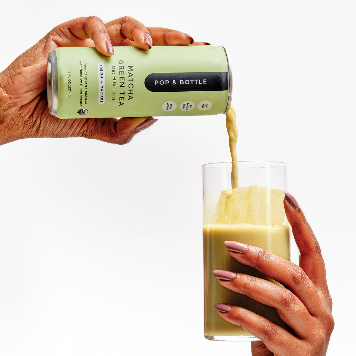 Matcha green tea | Oat Milk Latte – Pop & Bottle